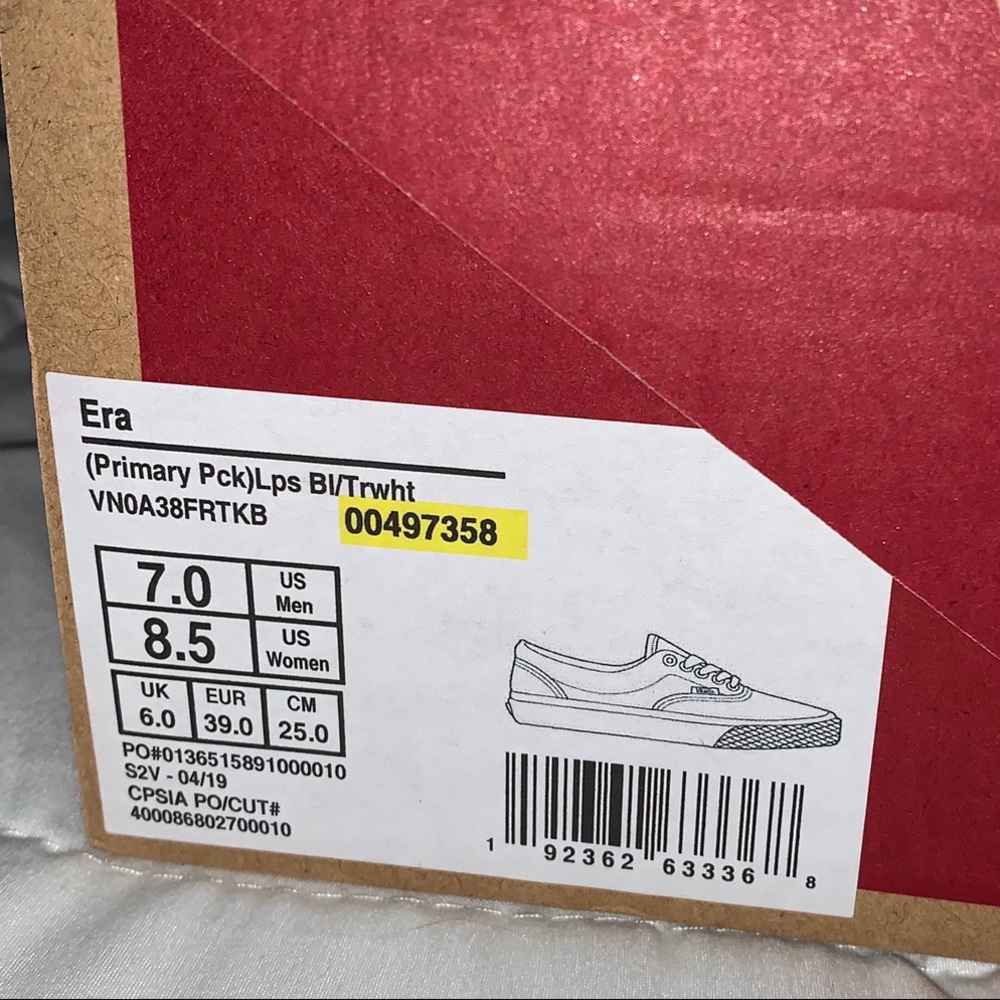 Primary Color Block Era Vans - Gem